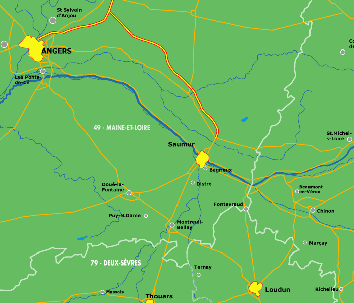 Saumur France Map Paris
