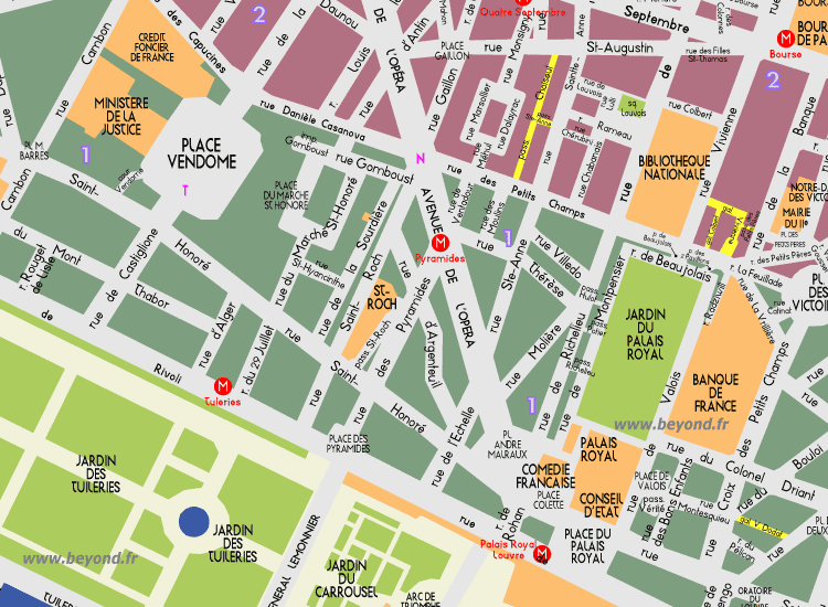 Paris Area Map, by Provence Beyond